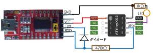 ATtiny202にArduino IDE 1.8.19で書き込む | 電子工作 プログラム